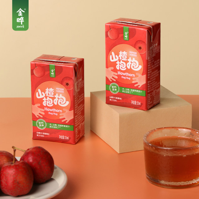 Jinye hawthorn hug hawthorn juice is full of fresh fruit flavor 125ml ...
