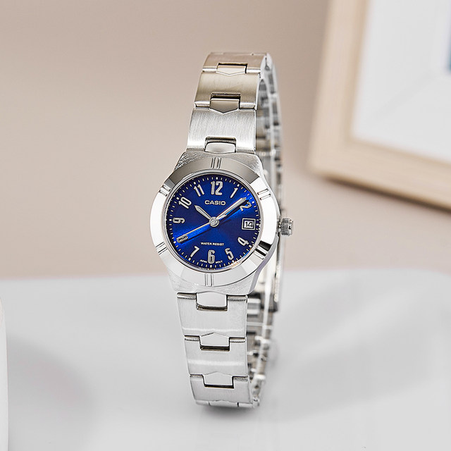 Casio Casio Watch Female Student Cherry Blossom Metal Simple Pointer ...