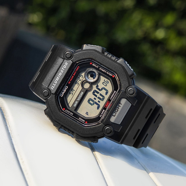 Casio watch men's retro small square tennis sports waterproof digital ...