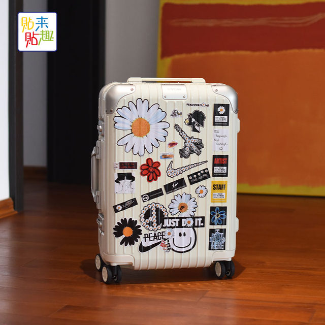 GD Quanzhilong tide brand suitcase suitcase sticker personalized laptop ...