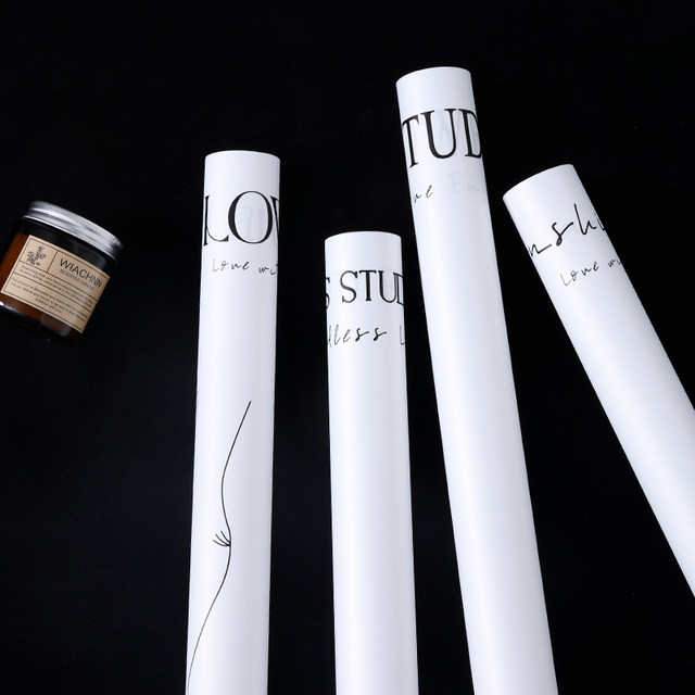 Hot stamping English internet celebrity paper flower wrapping paper ...