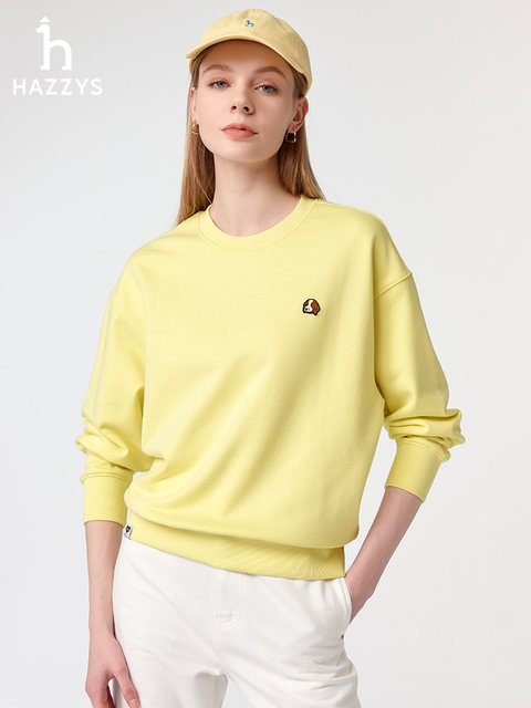 Hazzys Hazzys sweatshirt women 2025 early spring new product fashion casual loose T-shirt ...