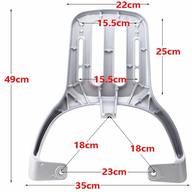 Yadi M9 electric vehicle rear backrest box rack rear trunk bracket ...