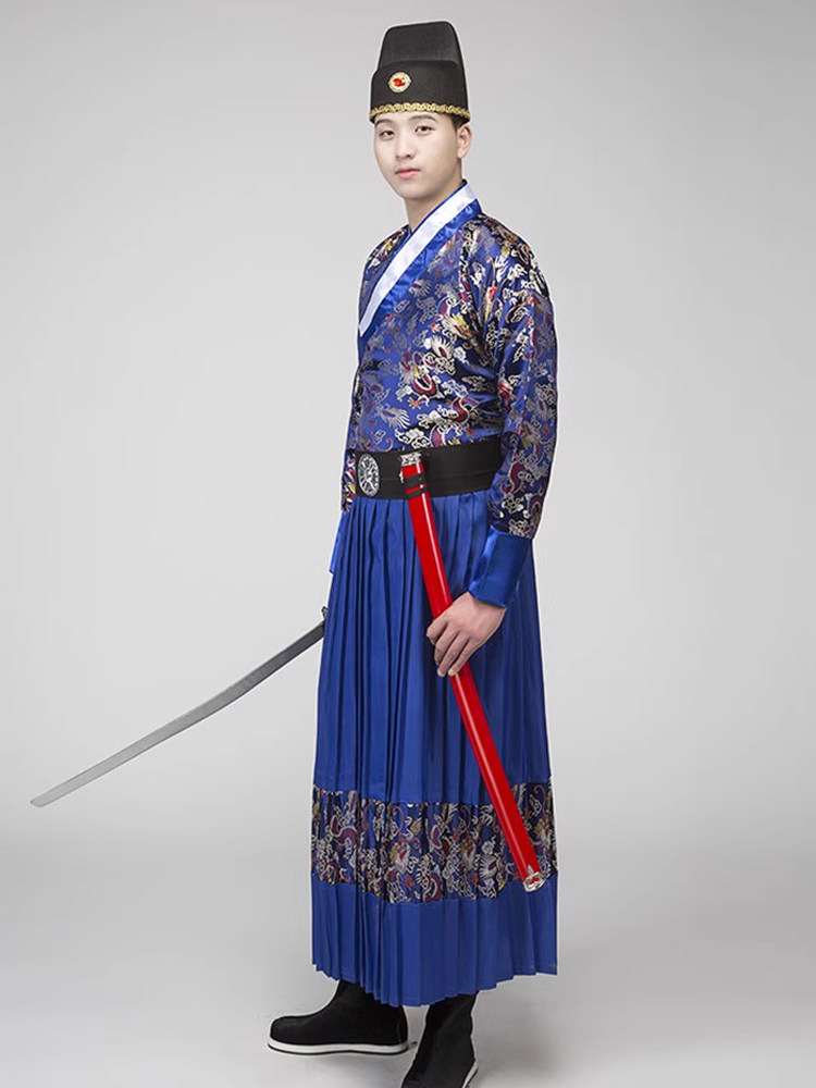 Yan kou Hanfu Men's Ancient General Costume - Jinyi Guard Battle Robe