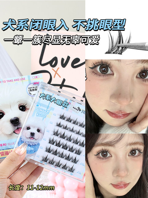 Rulinshi Animal Series False Eyelashes Bird Chirping Cute Mouse Dog ...