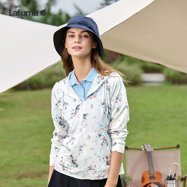 LAFUMA outdoor commuting printed mesh hooded sun protection jacket ...