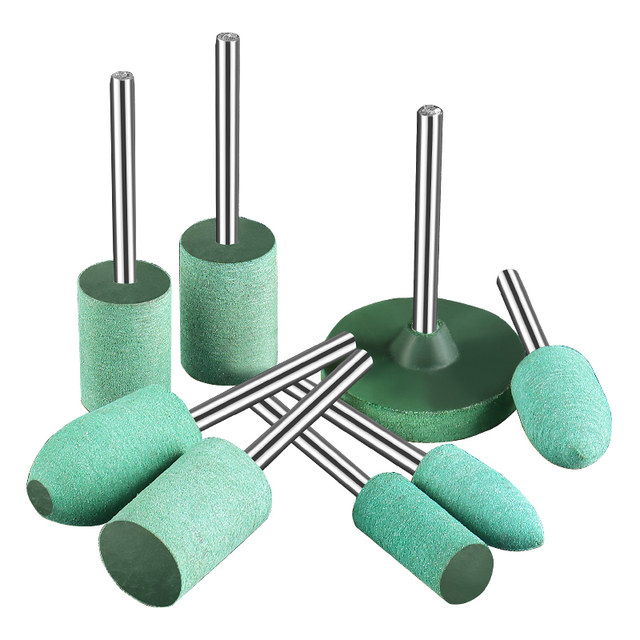 Rubber polishing head cylindrical bullet-shaped T-shaped small metal ...
