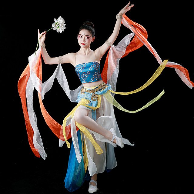 Classical dance performance costumes, fairy-like flying Dunhuang dance ...
