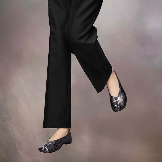 Maisonmargiela tabi tabi split -toe piercing series silver ballet ...