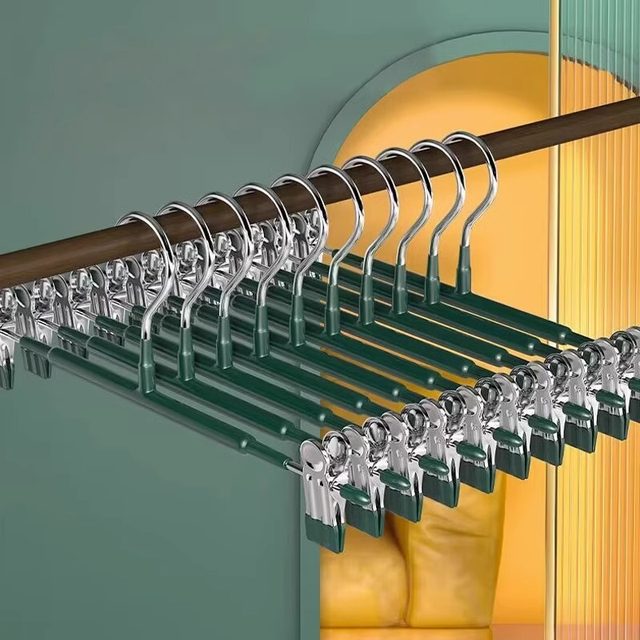Wardrobe trouser rack, trouser clip, household clothes drying rack ...