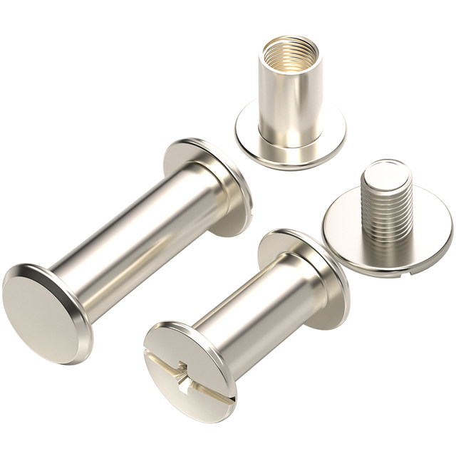 Nickel-plated binding nail sample album mother rivet album docking lock ...