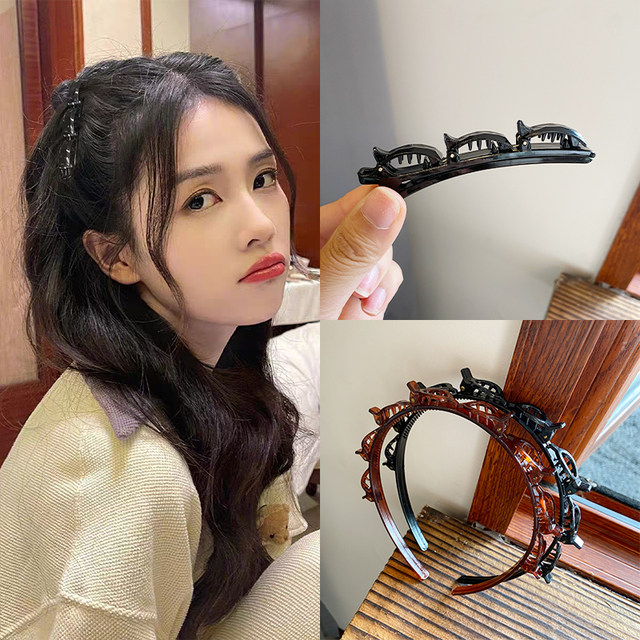 Spring and summer braided hair hoops for women 2024 new style hairpins ...