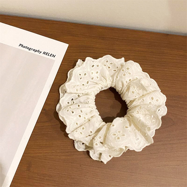 Zhao Lusi hair band same style double layer lace hair band cute ...