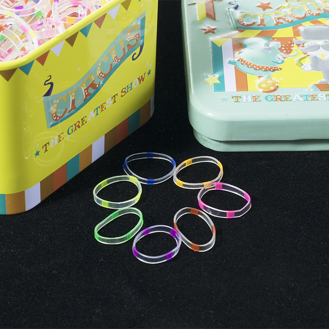 Children's colorful disposable rubber band small hair band hair rubber ...