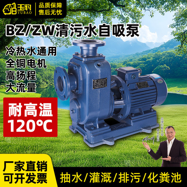 bz self-priming pump 380V corrosion resistant large flow three-phase ...