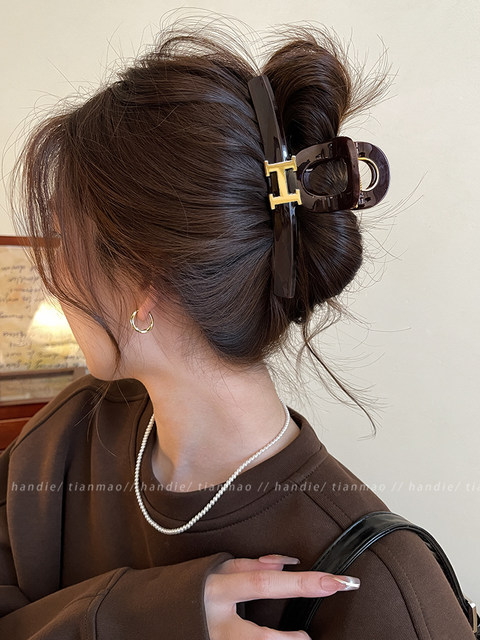High -end big hair grasping clip female 2025 new high -end hair clip ...