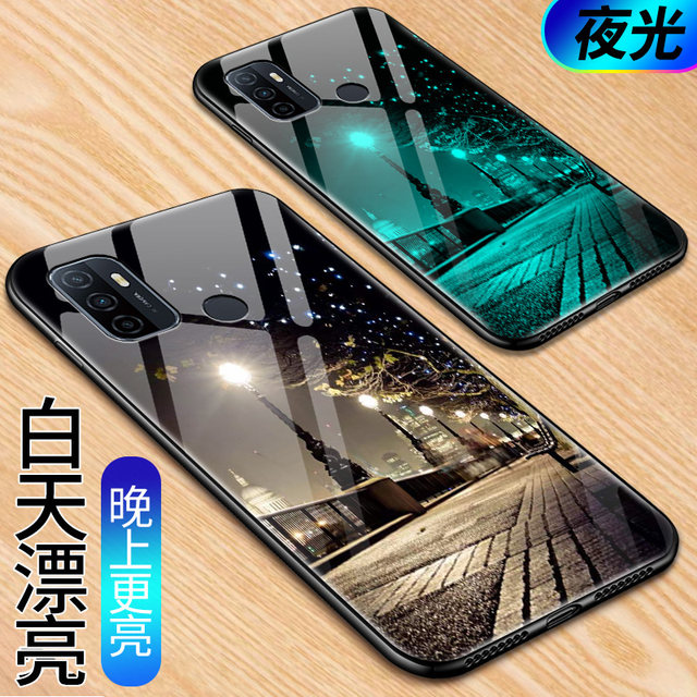 oppoA32 mobile phone case oppoA32 glass protection PDVM00 luminous case ...