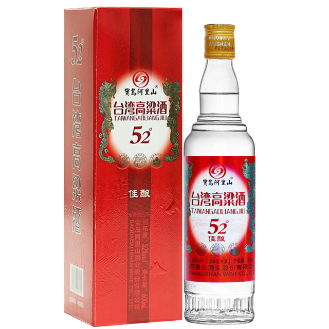 Baodao Alishan Sorghum Liquor 52% Liquor Full Box Shot Six Bottles Pure Grain Wine Wine Boxed ...