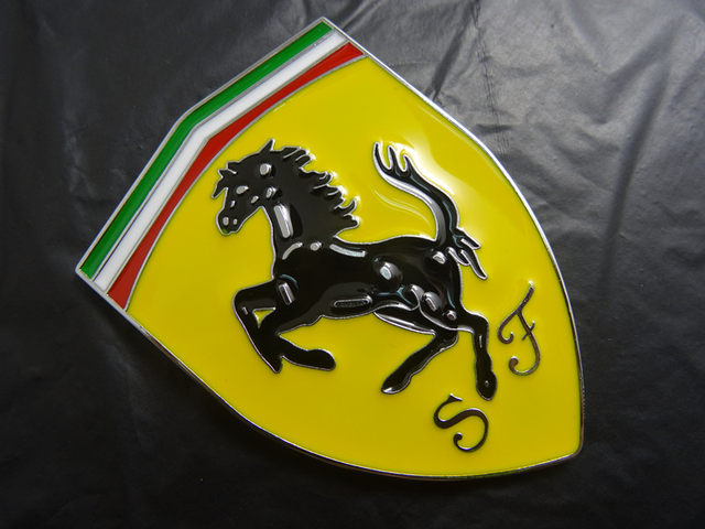 Car modification label Ferrari car label Lamborghini metal car label 3D ...