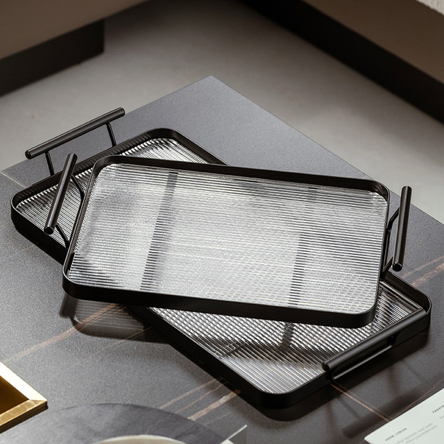 High-end household commercial serving plate rectangular tray new fruit ...