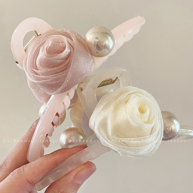 Rose flowers grab clip female 2024 new temperament small incense wind ...