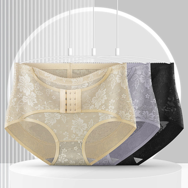 Low-waisted buttoned pressurized body-shaping underwear, bottoming ...