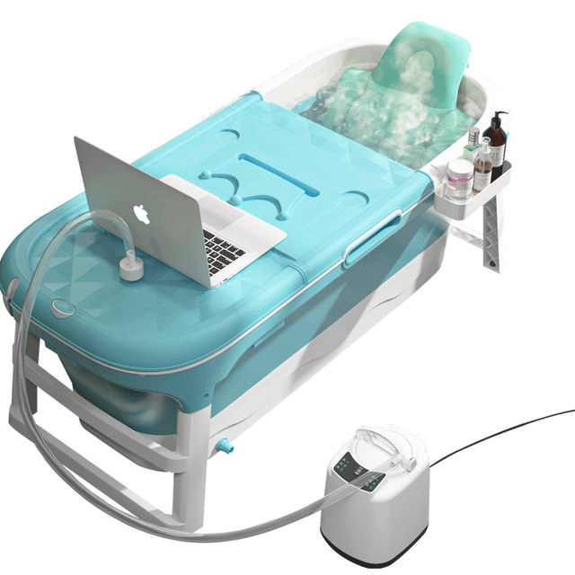 Adult bath barrel Bath barrel Children's bath basin folding bucket ...