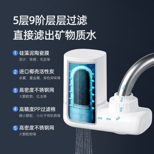 Drinking rice water purifier household faucet filter tap water direct ...