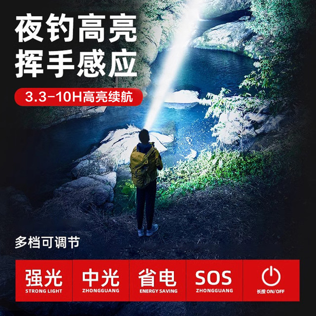 Philips induction headlight fishing special strong light night fishing ...