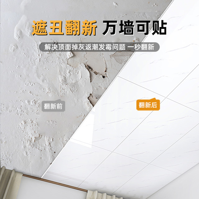 Ceiling stickers, self-installed wall stickers, roof decoration, ugly ...