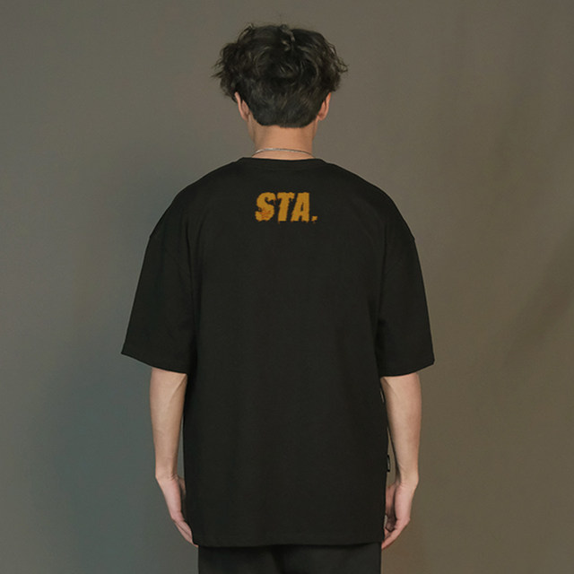 STA2023 summer dissolved star multi-color pure cotton heavy short ...