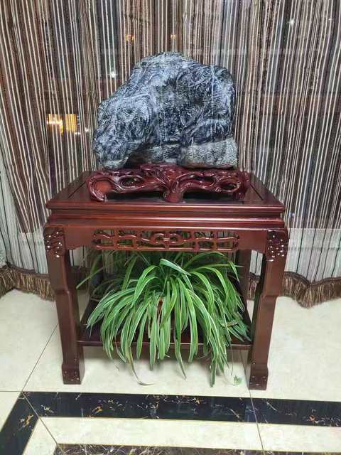 Solid wood flower rack Chinese style fish tank rack super load-bearing ...