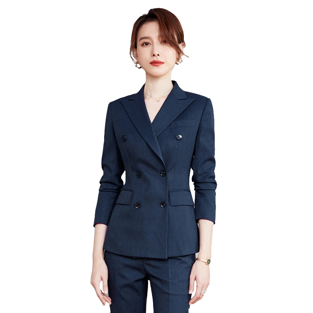 Formal women's suits, high-end suits, feminine front desk receptionist ...