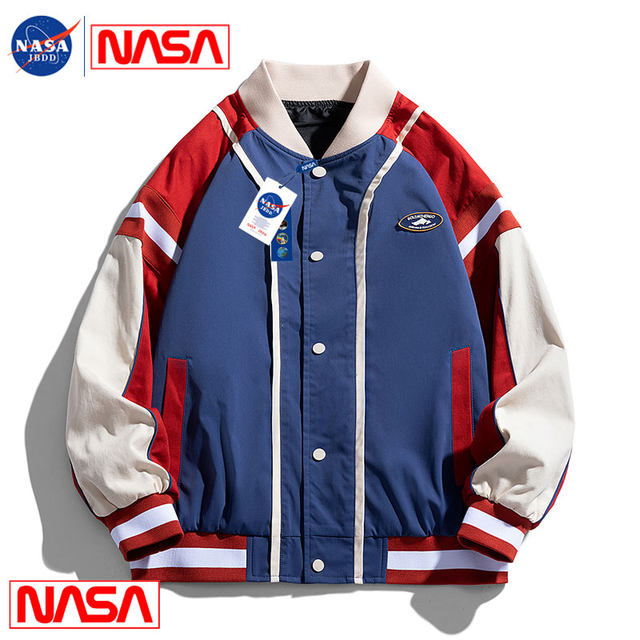 NASA official website joint tide brand baseball jacket male spring and ...