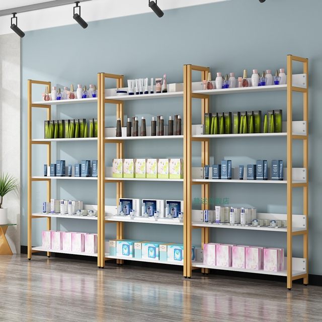 Nail art display rack storage cabinet wall cosmetics product display ...