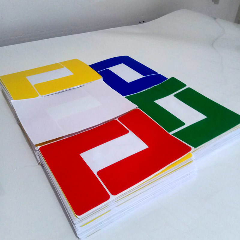 L-shaped desktop positioning stickers ground positioning stickers 5s6s ...
