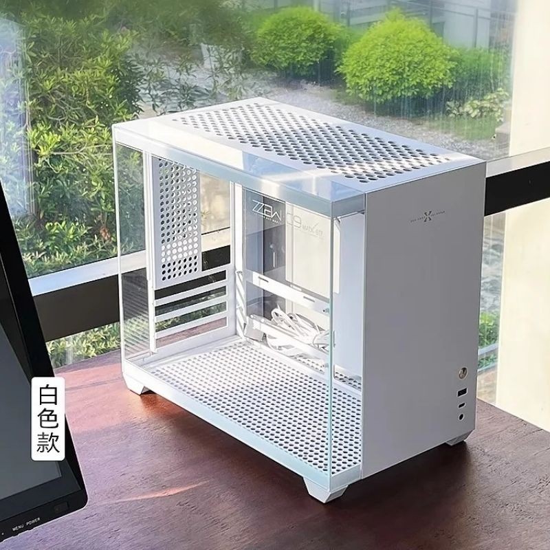 Zaw C9 M-ATX Mini Chassis - Chasis de aleación de aluminio y cristal ...