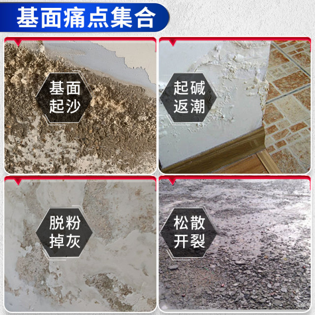 Powerful sand fixing agent, wall fixing agent, reinforced interface ...