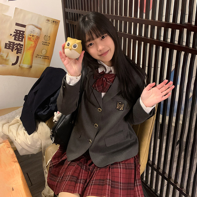 Zhu Ying/original red jk plaid skirt school supply sense jk uniform ...