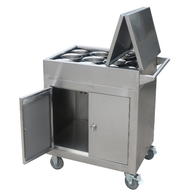 Stainless steel seasoning cart kitchen trolley commercial dining car ...