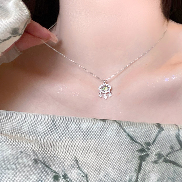 Aurora Ruyi Ping An Lock Necklace Women's New Chinese Style Clavicle ...