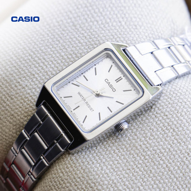 casio Casio watch women's small square light luxury niche ins style student style electronic LTP ...