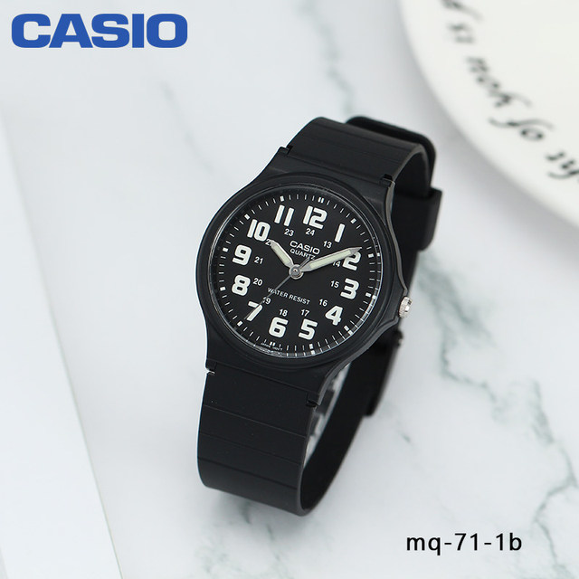 Casio Casio watch men's small black watch women's children's student ...
