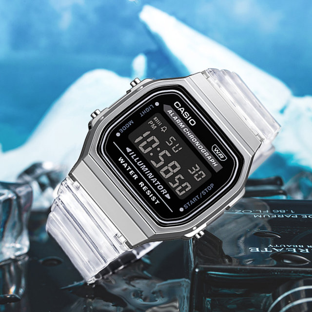 CASIO Casio Watch Men's Small Block Genuine Retro Transparent ...