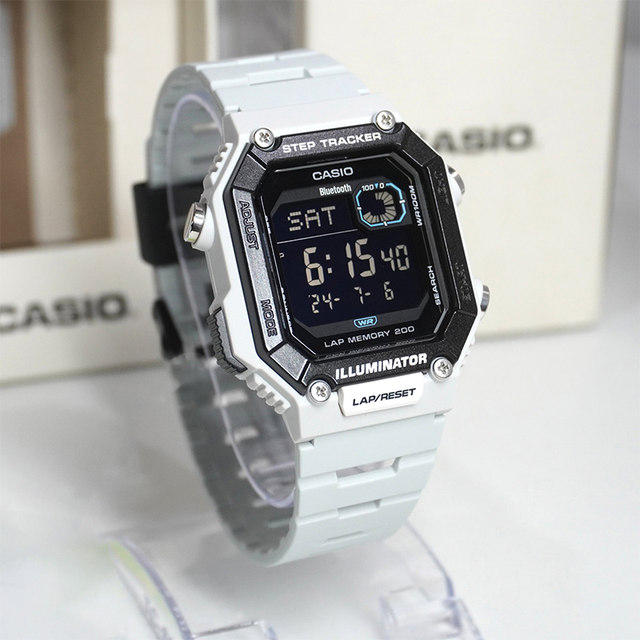 Casio watch men's small square official genuine sports Bluetooth ...