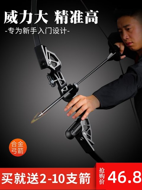 Lightning Wolf Bow and Arrow Recurve Bow Professional Adult Outdoor Archery Shooting Set Alloy ...
