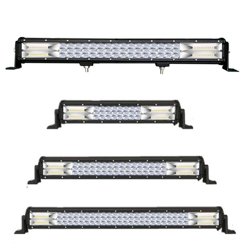 Car LED long far and low beam 12v24 volt super bright truck center bar ...