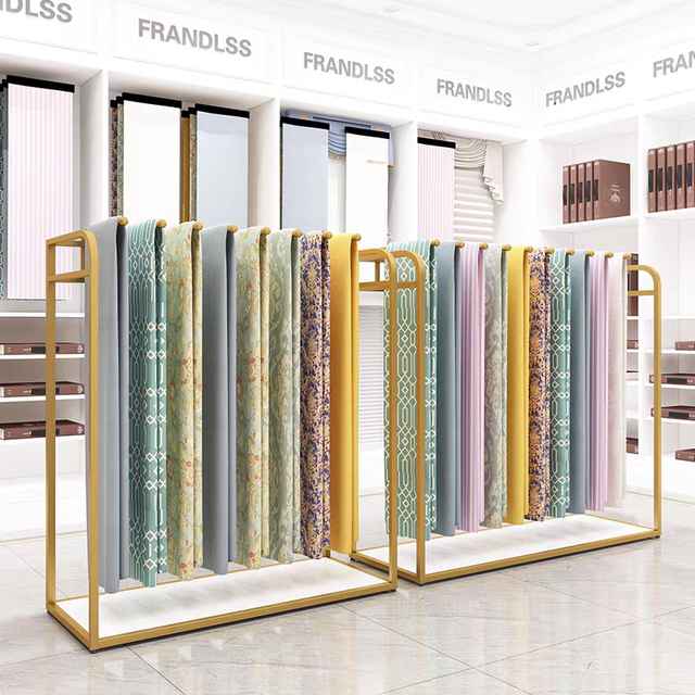 Home textile summer quilt display rack floor-standing hanging air ...