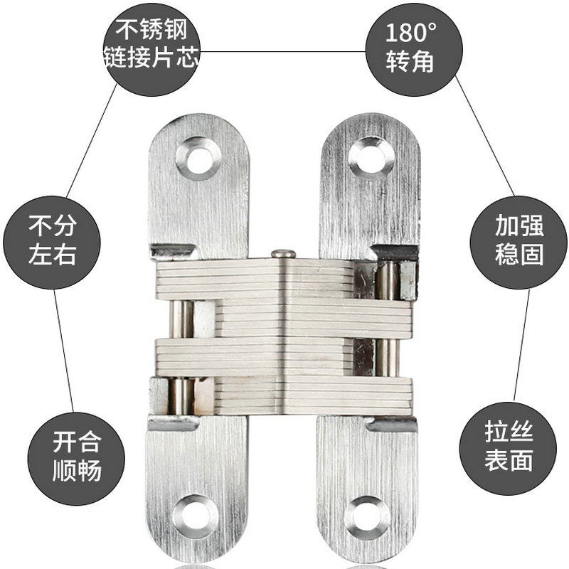 Stainless Steel Core Cross Hinge | Hidden Folding Door Hinge
