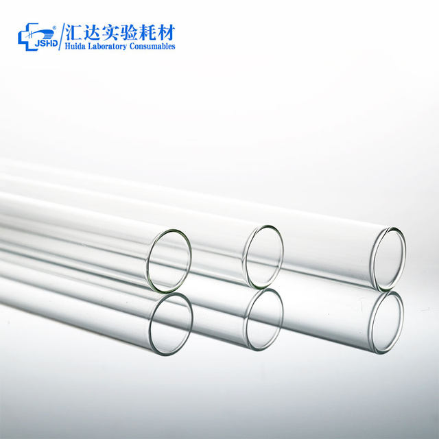Flat glass test tube round bottom high temperature resistance 12*751315 ...